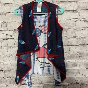 Peanuts | Shirts & Tops | Snoopy Top Ice Cream Vest Combo | Poshmark